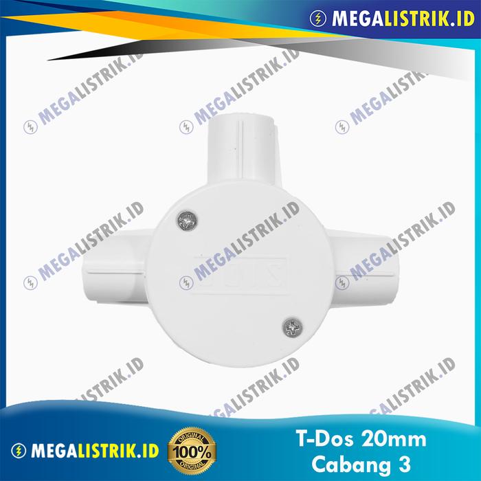 Jual T-Dos 20mm Cabang 3 Putih / Tee Dos 20 mm / T-Dus / TDos TDus ...