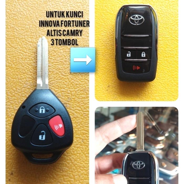 Jual flipkey casing kunci remote alarm innova fortuner vios yaris ...