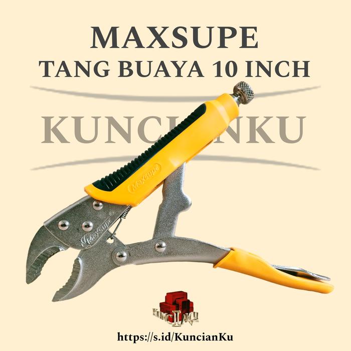 Jual tang buaya 10 inch maxsupe tang buaya bengkok 10inch tang jepit ...