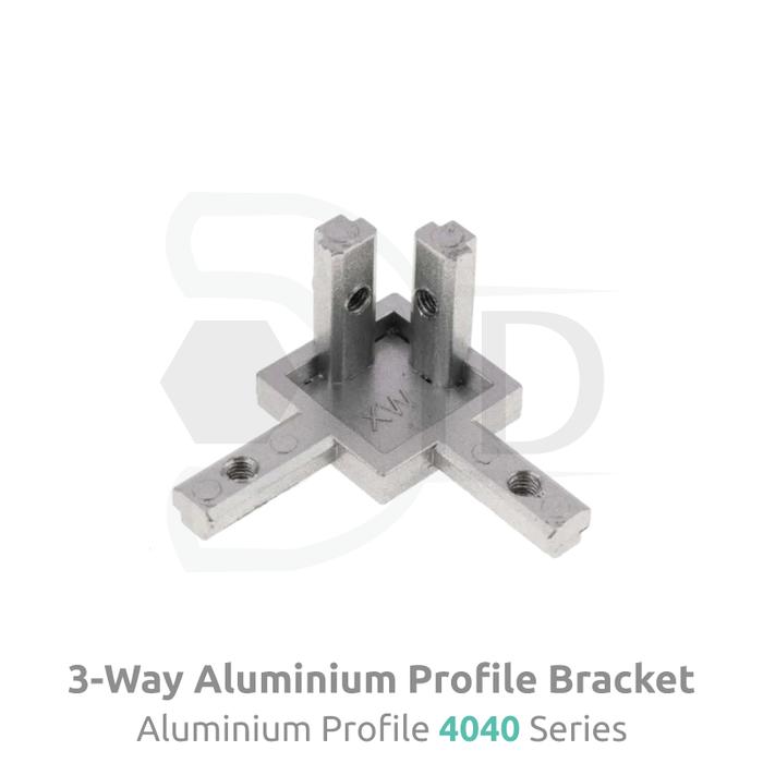 Jual Bracket Profile 4040 3-way Corner / Inner 3-way Joint Corner ...