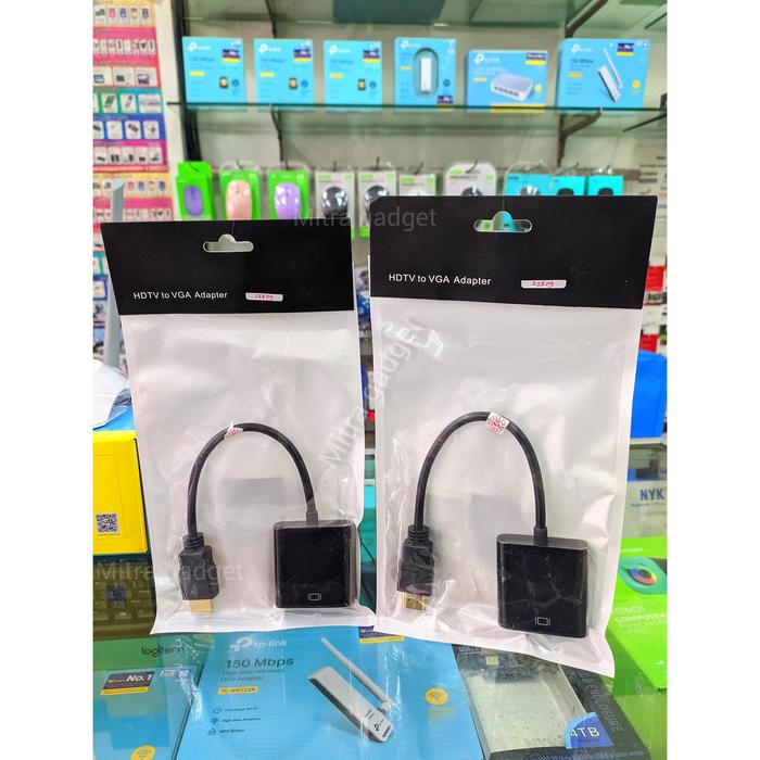 Jual Kabel Converter HDMI to VGA Adaptor Monitor Projector Cable TV ...