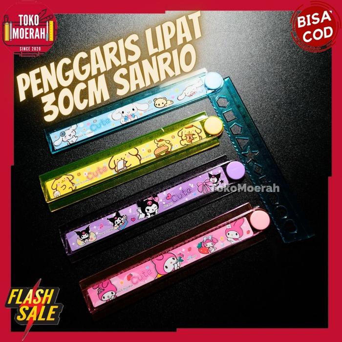 Jual PENGGARIS LIPAT SANRIO PENGGARIS 30cm SANRIO LUCU UNIK RULER ...