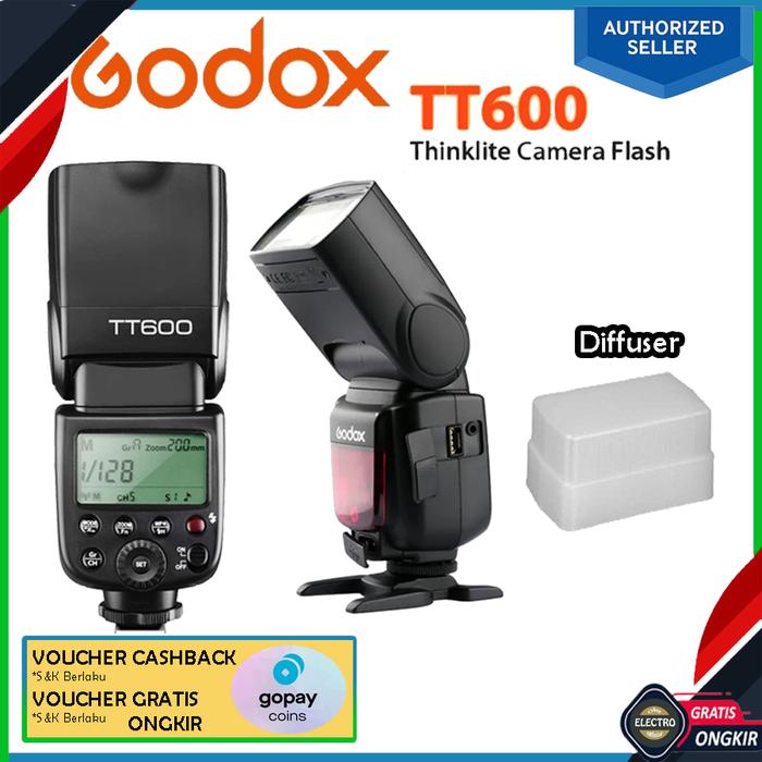 Jual paket flash eksternal godox tt600 hss kamera sony canon nikon ...