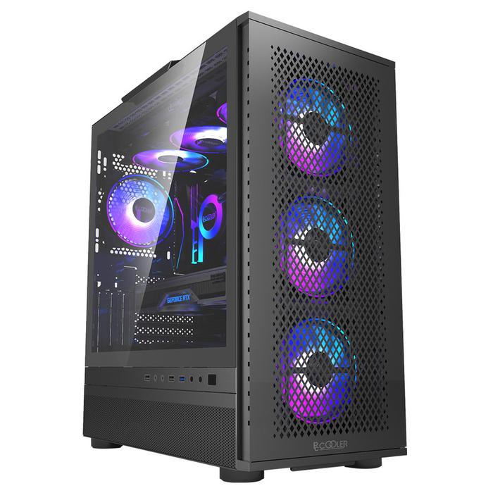 Jual PCCooler MASTER ME200 Mesh ATX MATX Gaming PC Case - Hitam ...