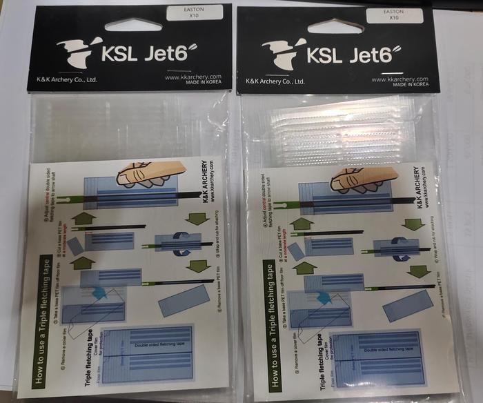 Jual KSL JET 6 TAPE SPIN WING TRIPLE FLETCHING X10 / TAPE UNTUK SPIN ...
