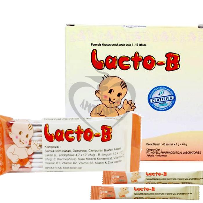 Jual LACTO-B Obat Pencernaan buat Anak/ bayi/ serbuk pencernaan Lacto B ...