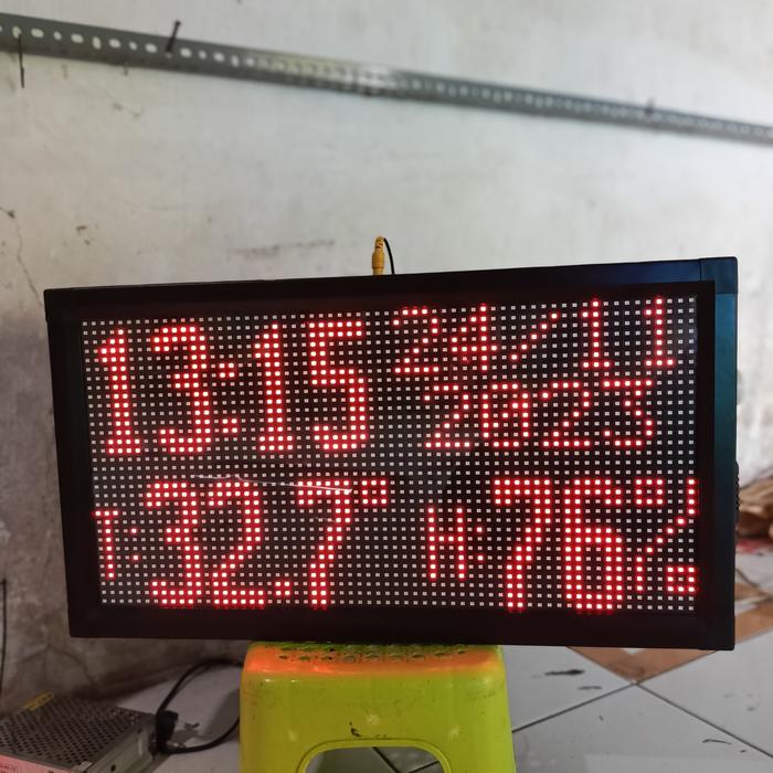 Jual Led Display suhu / temperatur dan kelembaban / humidity + Jam ...