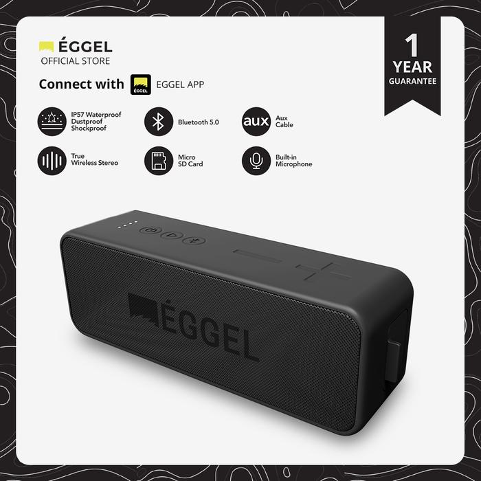Promo Eggel Active 2S Waterproof Action Portable Bluetooth Speaker ...