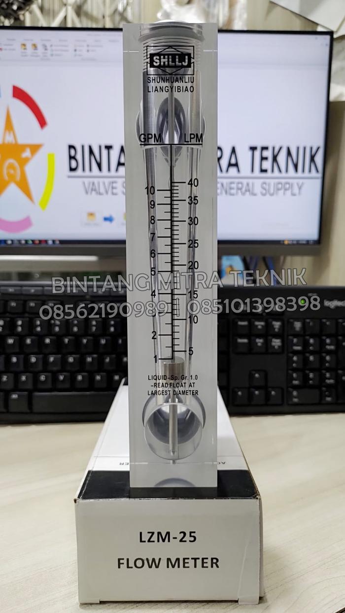 Jual ROTAMETER FLOWMETER WATER PANEL 5-40 LPM / 1-10 GPM DRAT 1" - Kota ...