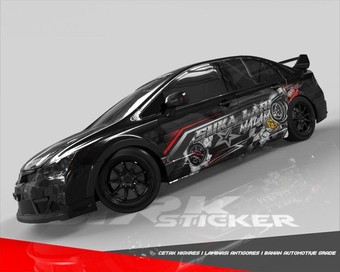 Jual STICKER VARIASI CIVIC FD THAILOOK | Sticker Mobil Honda - Kota ...
