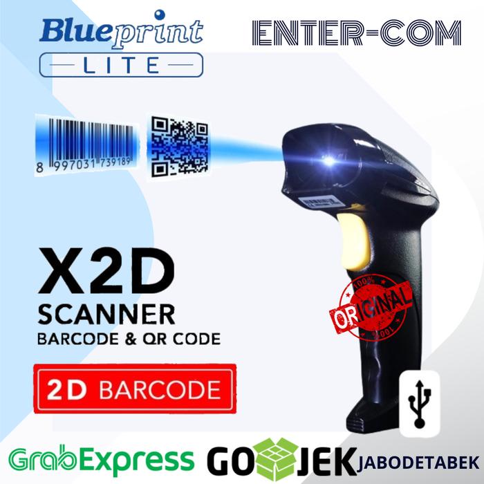 Jual Barcode Scanner 2D Blueprint X2D USB Auto Scan Barcode & QR code ...