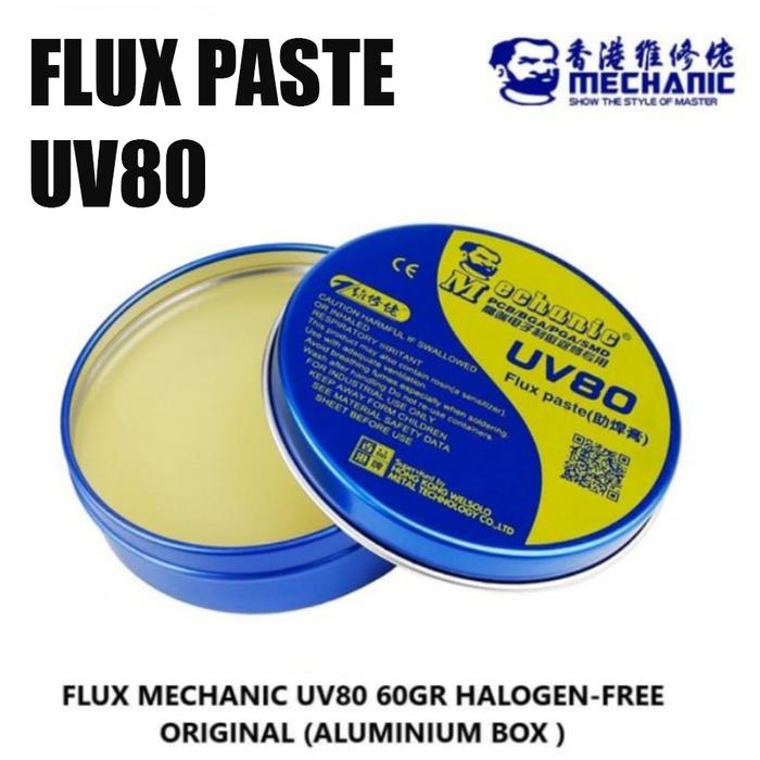 Jual FLUX PASTA SOLDER MECHANIC UV80 MINYAK SOLDER ALMUNIUM BOX UV 80 ORI - Jakarta Pusat ...
