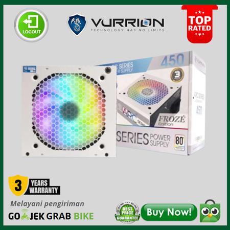 Jual Power Supply 450W ARC Series Vurrion PSU Gaming 450Watt 80 Plus ...