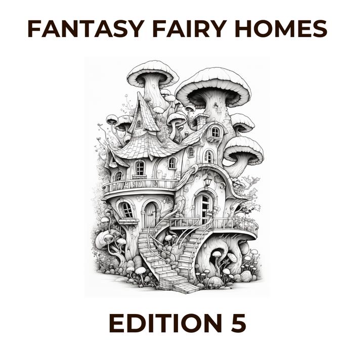 Jual Halaman Mewarnai Tema Rumah Peri Fantasi Edisi 5 File Digital ...