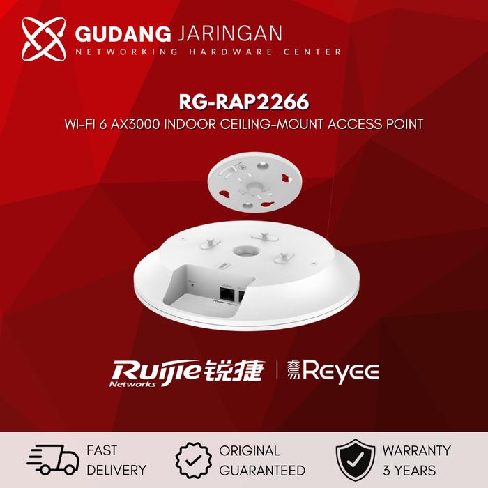 Jual Rg-rap2266 Ruijie Reyee Wi-fi 6 Ax3000 Indoor Ceiling Access Point ...
