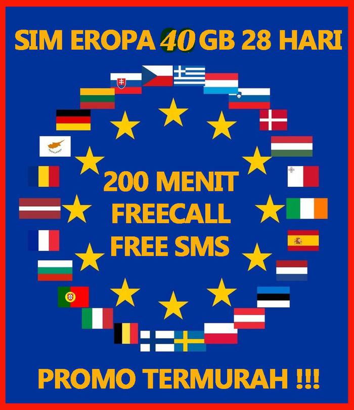 Jual Sim card Spanyol UK EU Eropa 28 hari Kartu SimCard Inggris USA UK ...
