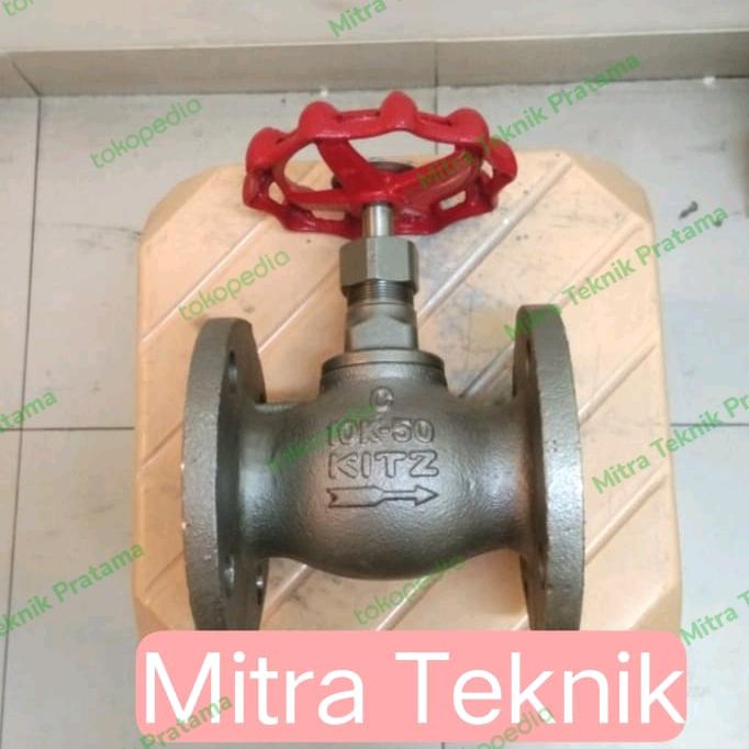 Jual Globe Valve KITZ Stainless 304 Flange JIS 10K 2" inch DN50 - Jakarta Barat - Mitra Teknik ...