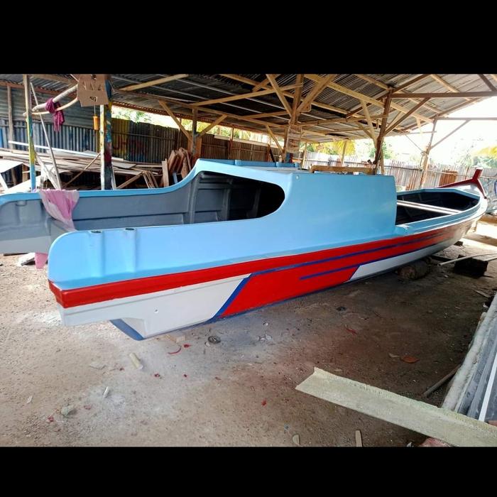 Jual Kapal Fiber Perahu Mancing Nelayan Ukuran Besar NEW Baru ...