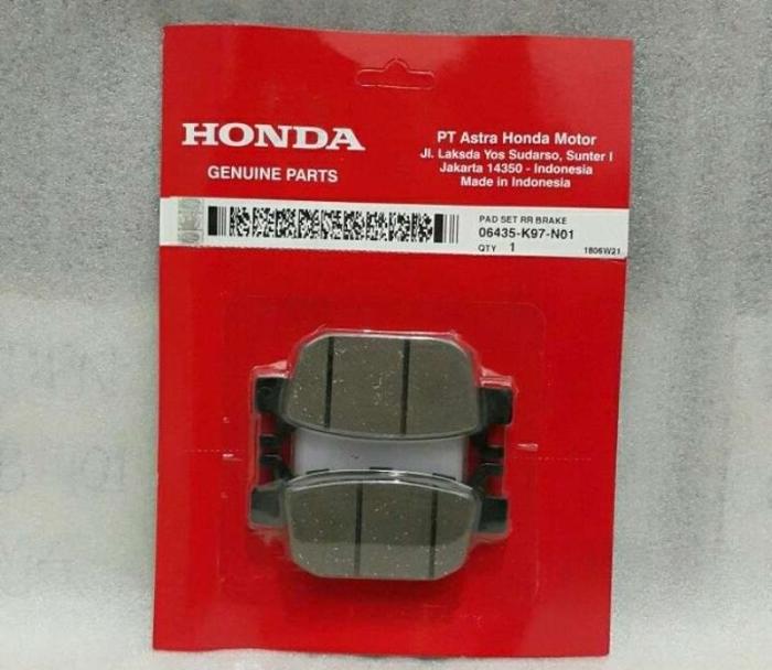 Jual Pad Set RR Brake - PCX 150 K97 & PCX Hybrid - 06435K97N01 - Kota ...