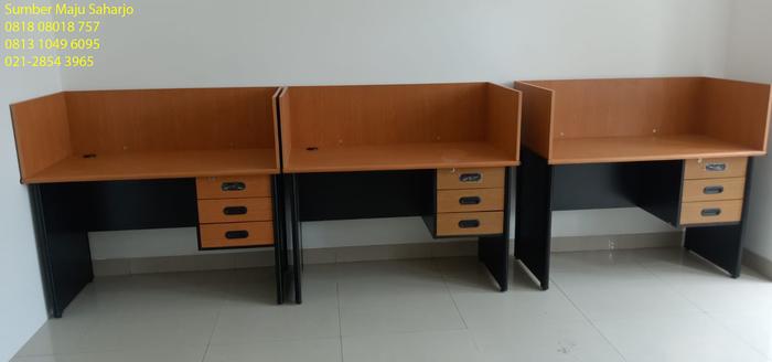 Jual Meja Partisi Workstation Meja Kerja Sekat Kantor Cubicle p 120 cm ...