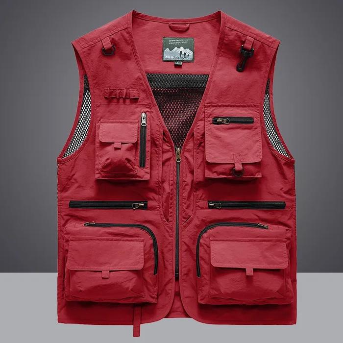 Promo Rompi Tactical Vest Lapangan Kerja Pria Outdoor Casual Rompi ...