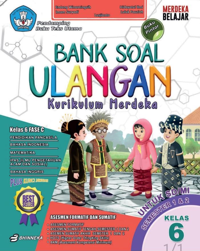 Jual BUKU BANK SOAL ULANGAN / LATIHAN SOAL SD KURIKULUM MERDEKA - BANK SOAL KLS 1 - Kab ...
