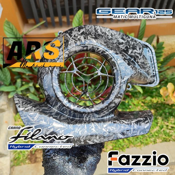 Jual Cover Tutup Kipas Fazzio/Grand Filano/Mio Gear Carbon WTP Forged ...