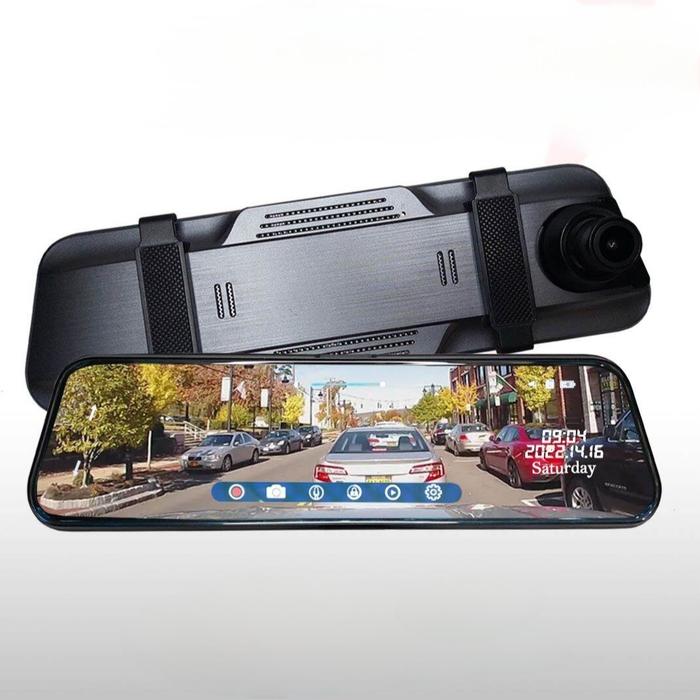 Jual Dashcam Dual Channel (Front + Rear) DVR 9,66 inch DHD-DV300R ...