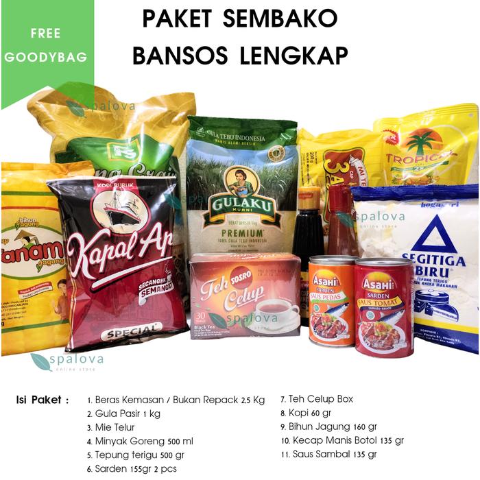 Jual PAKET SEMBAKO BANSOS LENGKAP - Jakarta Timur - Spalova | Tokopedia