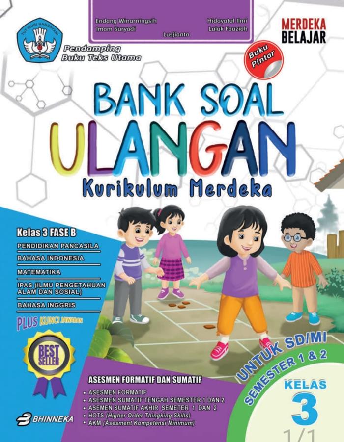 Jual BUKU BANK SOAL ULANGAN / LATIHAN SOAL SD KURIKULUM MERDEKA - BANK SOAL KLS 1 - Kab ...