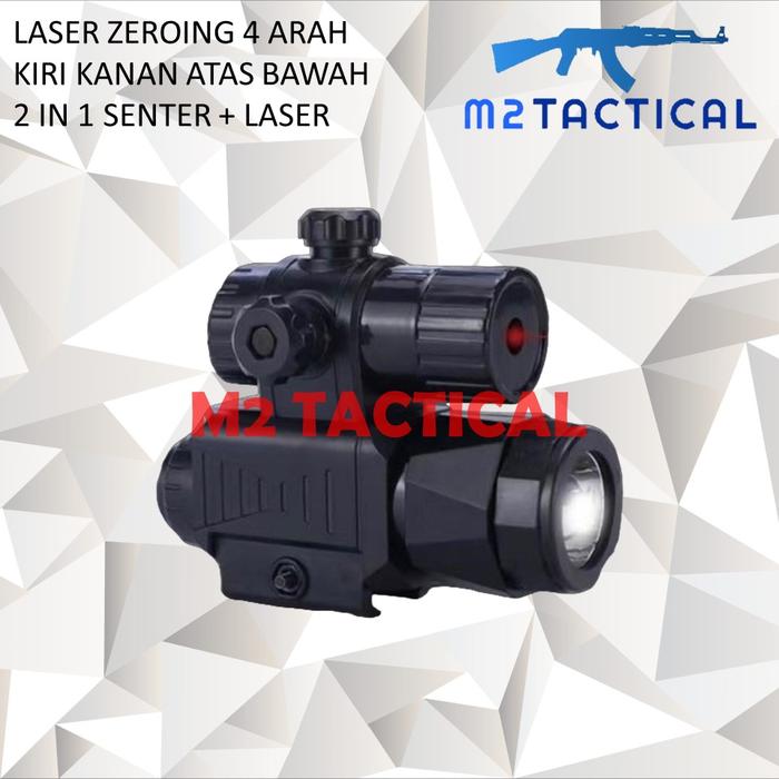 Promo Tactical Laser Zeroing with Flashlight Senter 2 in 1 WGB Dcobra ...