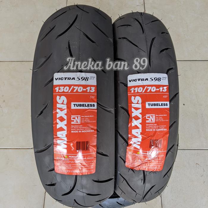 Promo Ban maxxis Nmax victra paket dpn/blk ukuran STD110/70-13 & 130/70 ...