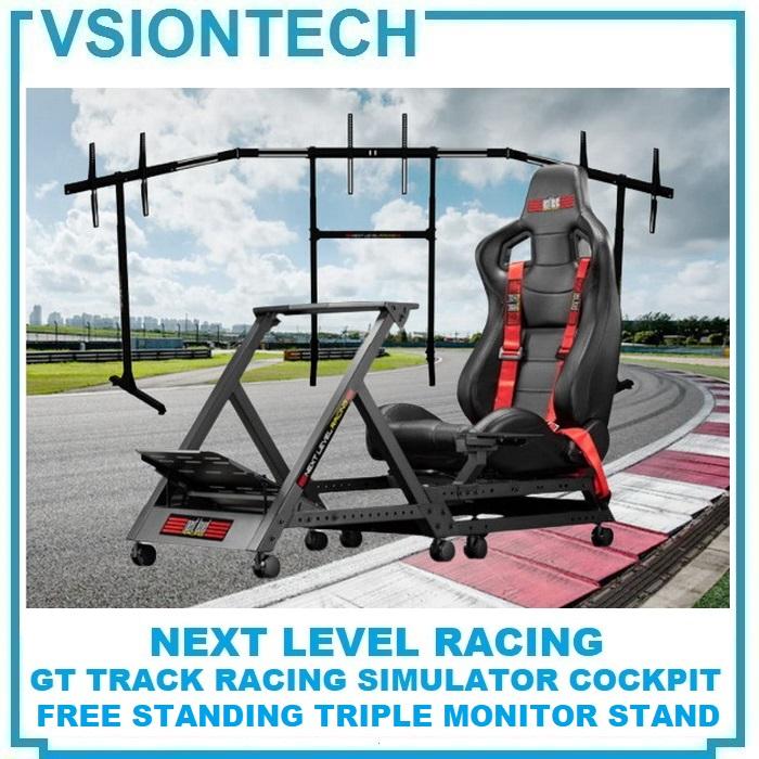 Jual Next Level Racing GT Track Bundle Triple Stand Monitor Kursi ...