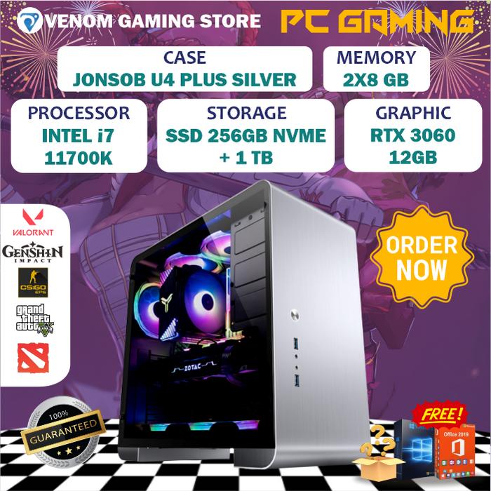 Jual PC GAMING SULTAN I7 11700K I RTX 3060 12GB I SSD I HDD l GEN 11 ...