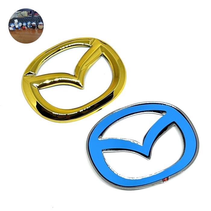 Jual Emblem Mobil Logo Cover Stir Mobil Mazda 6CM x 4,6CM - Gold ...