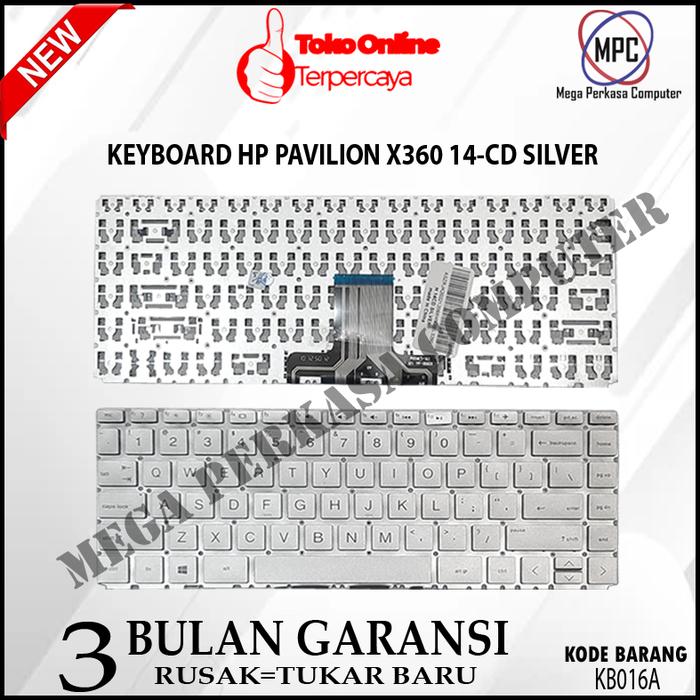 Jual Keyboard HP Pavilion X360 14-CK 14-CM 14-CD 14-CE 14S-DQ SILVER ...