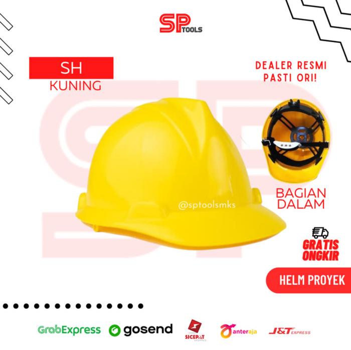 Jual HELM PROYEK SAFETY MSK KUNING + RANGKA TALI / SAFETY HELMET SNI ...