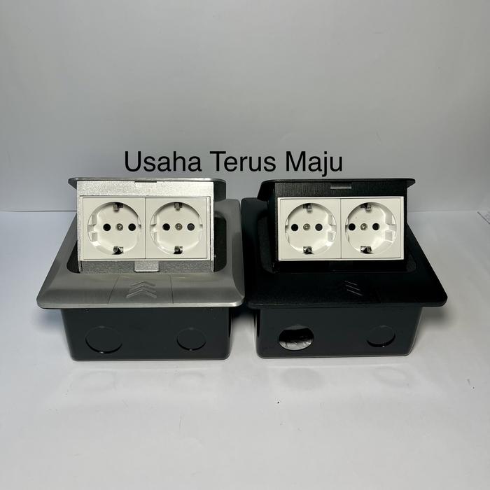 Jual STOP KONTAK LANTAI TANAM FLIP UP/ STOP KONTAK DATA, TELP & USB ...