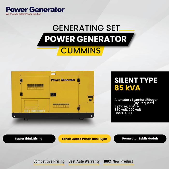 Jual Genset Cummins 85 kVA - Genset Power Indo Power Generator Silent ...