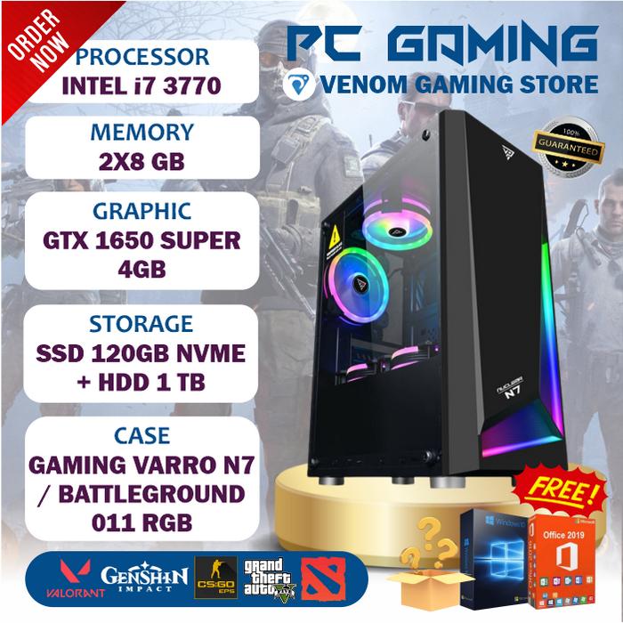 Jual Pc Gaming Rakitan High i7 GTX 1650 Super | Best Gaming Editing ...