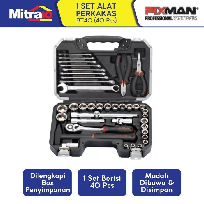 Promo Fixman Bt40 40-Pc 1/2 Dr. Socket Tool Set New Box Cicil 0% 3x ...