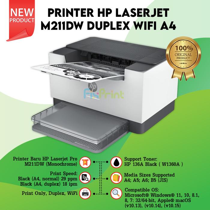 Jual Printer HP Laserjet M211dw Duplex Wifi Print A4 Monochrome - Kota ...