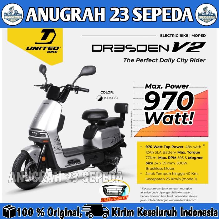 Jual Sepeda Listrik DRESDEN V2 500 Watt Electric E Bike By UNITED - Kota Tangerang - Anugrah 23 ...