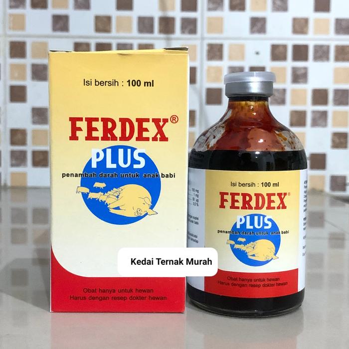 Jual FERDEX PLUS 100 ml - Penambah Darah Anak Babi Zat Besi Hewan ...