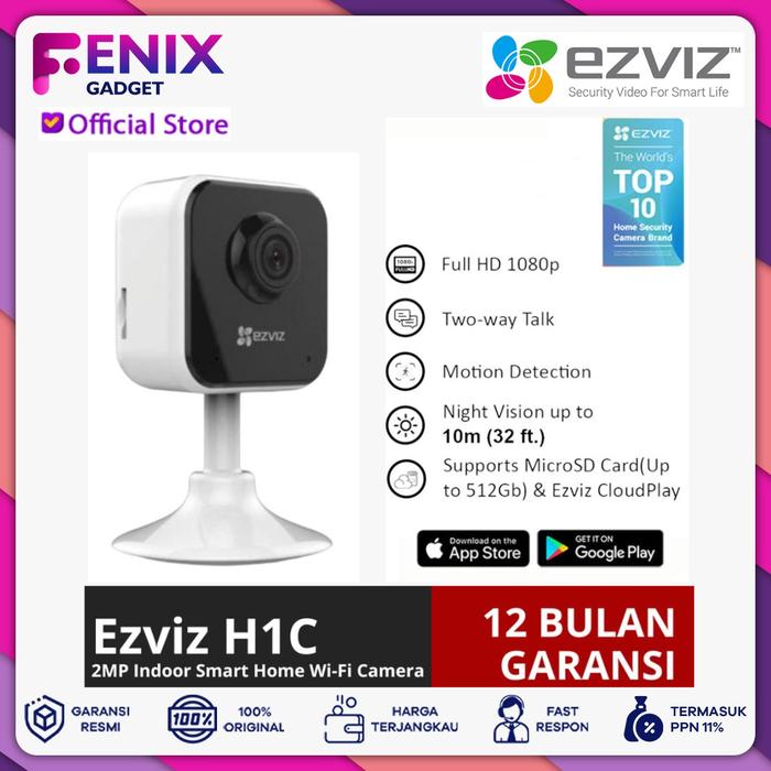 Jual Ezviz H1C Smart Home Wifi IP Camera Indoor CCTV Type C Full HD ...