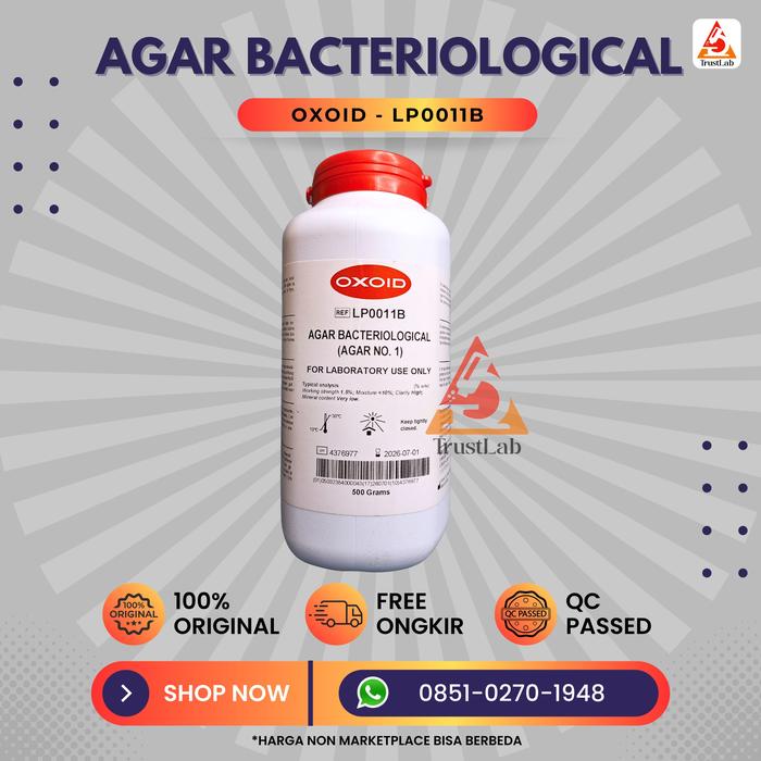 Jual Agar Bacteriological Oxoid LP0011B | Bacto Agar Oxoid LP0011B ...