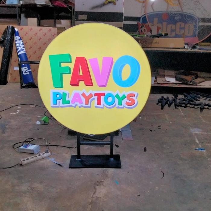 Jual Neonbox Akrilik Acrylic LED Custom Papan Nama Kantor Papan Nama ...