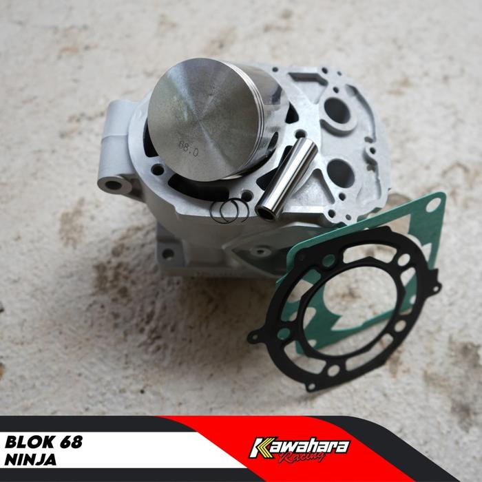 Jual Blok Ninja 2T /Cylinder Blok Ninja R-Ninja RR 2T 68mm Nicasil ...