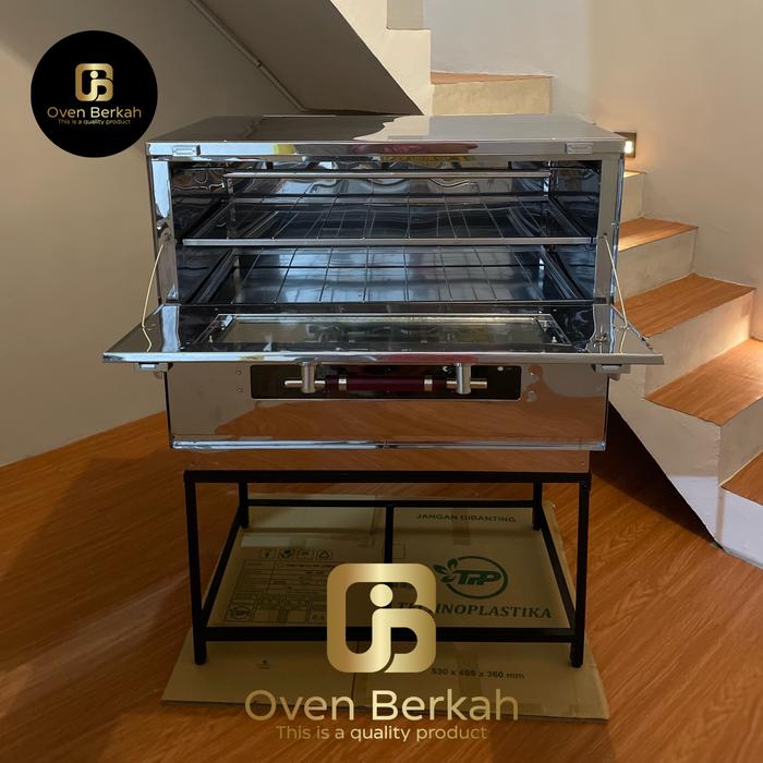Jual OVEN GAS STAINLESS API ATAS BAWAH UK 75x55x65 CM FULLSET SIAP ...