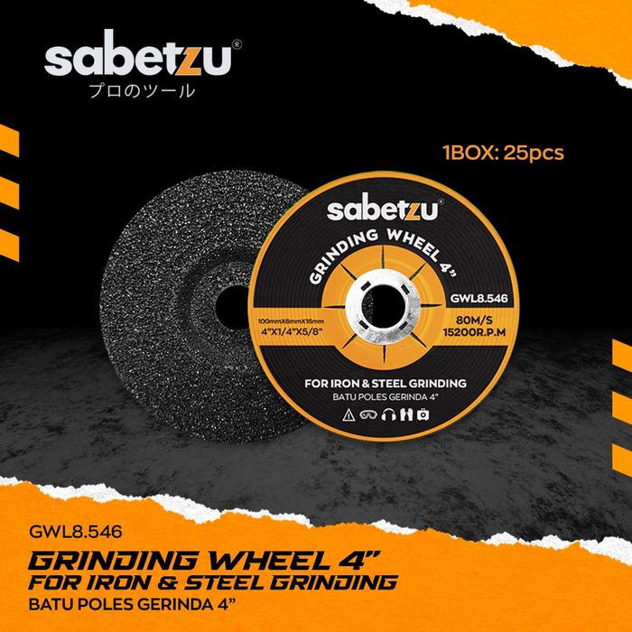 Jual Batu mata gerinda poles 4" grinding wheel 4 inch x 6mm batu ...